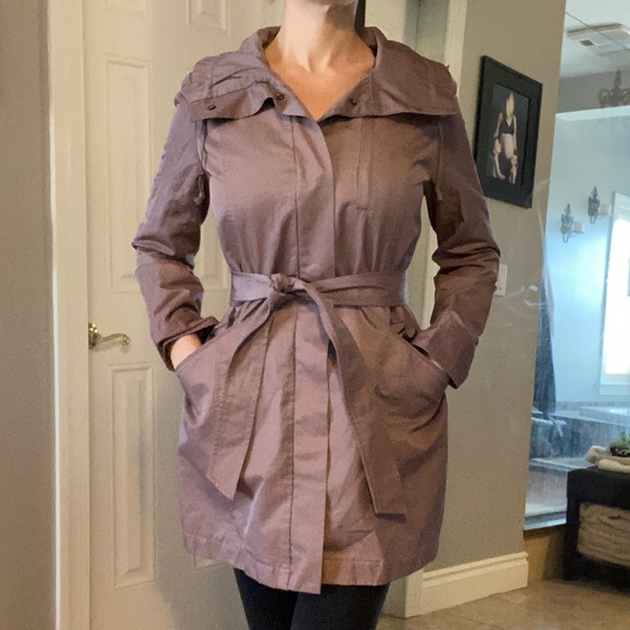 Ann Taylor | Jackets & Coats | Ann Taylor Shimmery Mauve Trench Coat ...